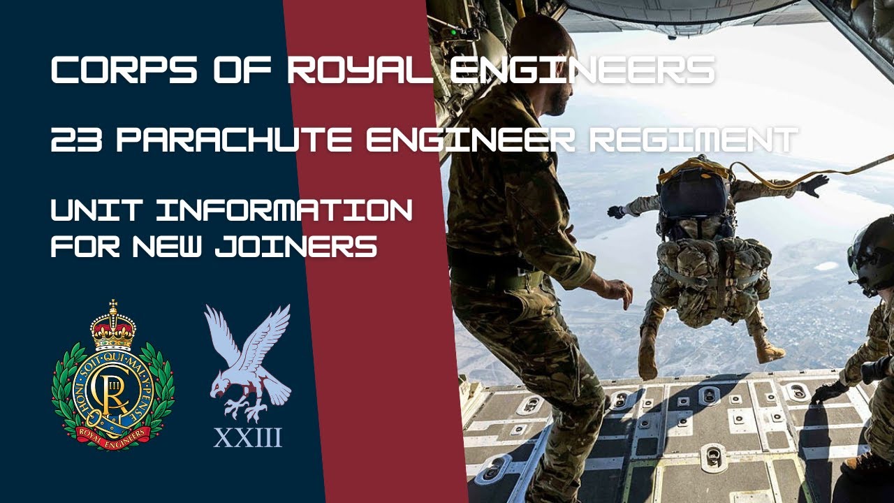 Corps of Royal Engineers - 23 Parachute Engineer Regiment | New Joiner ...