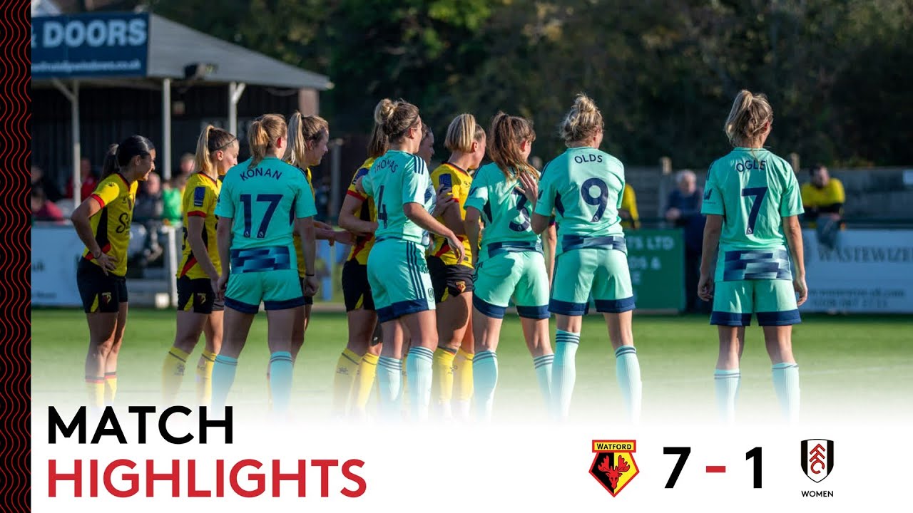 Watford Women 7-1 Fulham Women | Women's FA Cup | Tough Day In The Cup ...