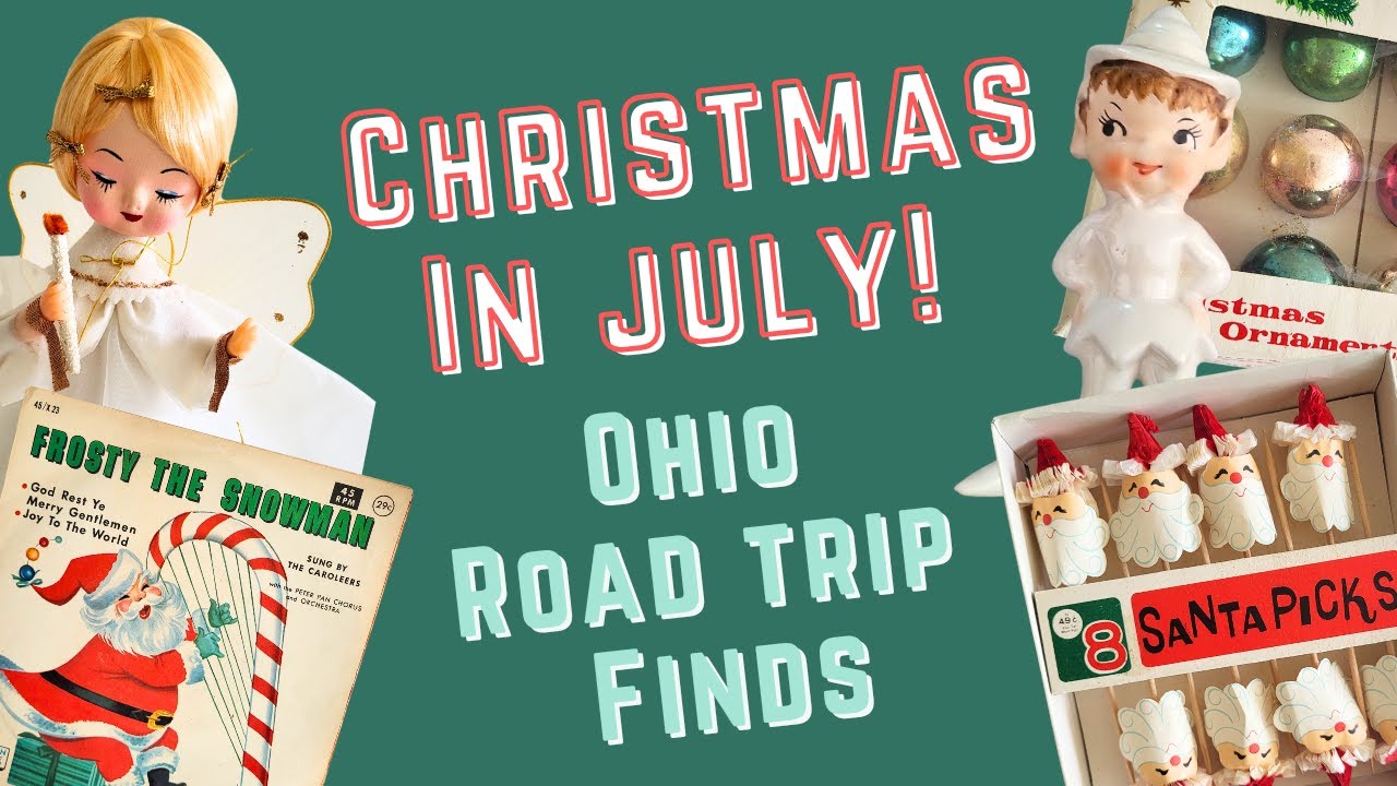 SANTA CAME EARLY! Amazing Vintage Christmas Finds in July! - YouTube
