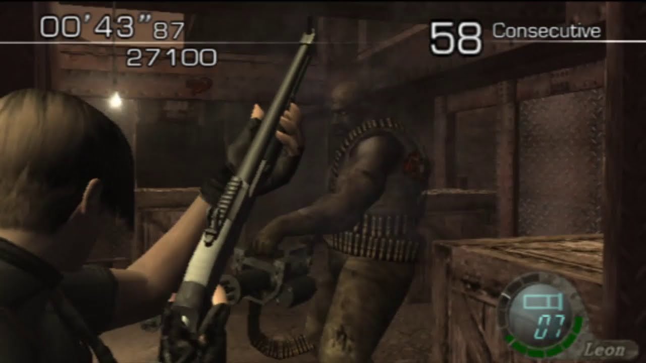 PS2 Re4 mercenaries Leon Base 160600 (World Record) - YouTube