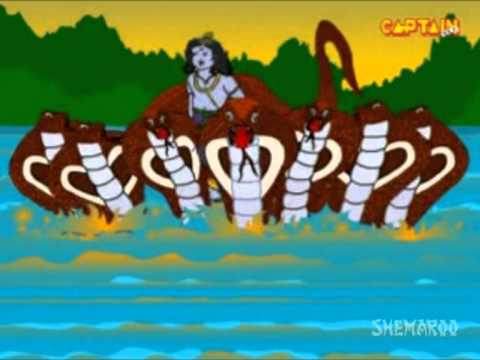 Krishna Leela - Krishna Dances On Kaliya Naag - YouTube