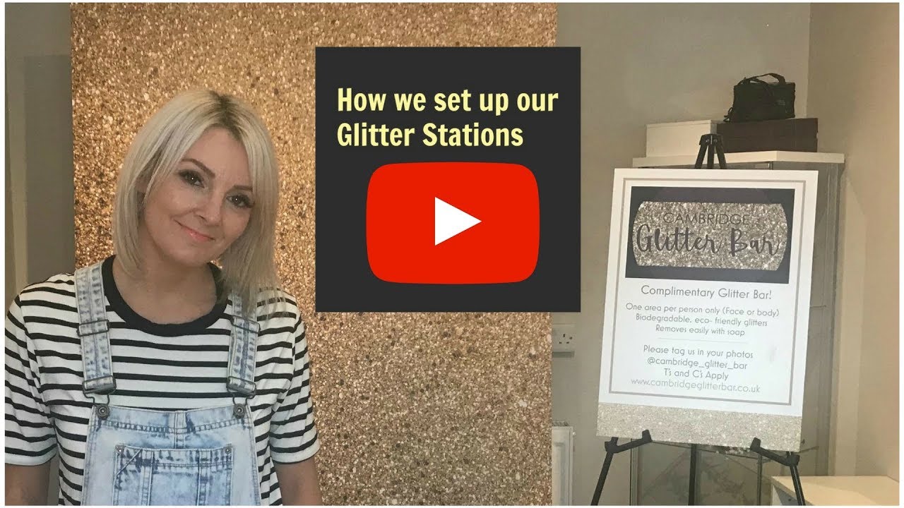 HOW WE SET UP OUR GLITTER STATIONS - YouTube