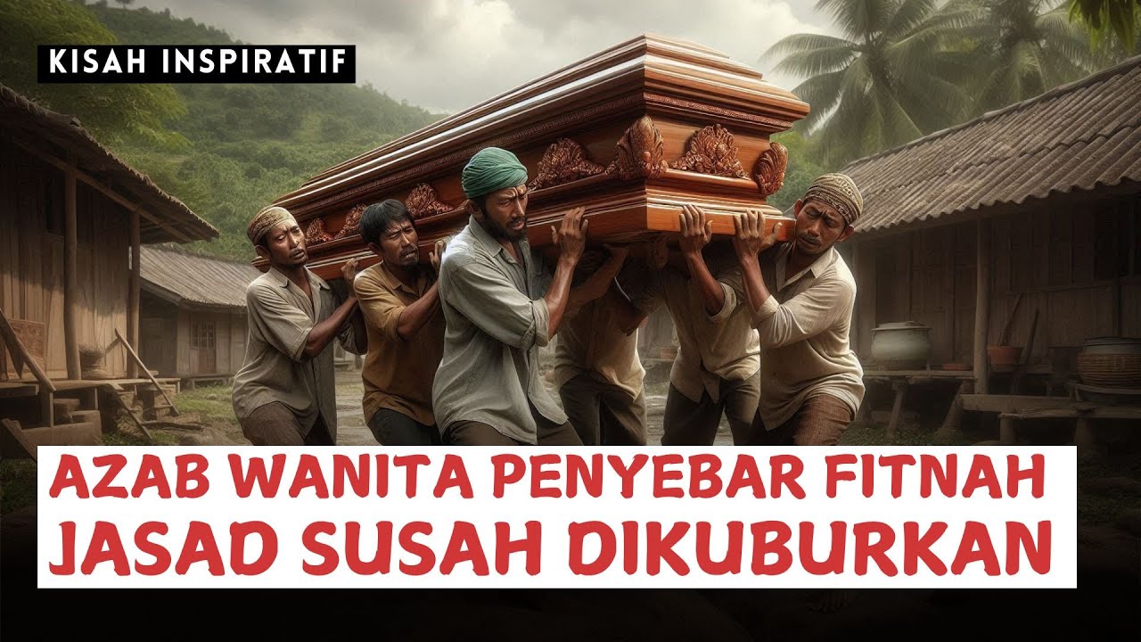 Azab Wanita Penyebar Fitnah Jasad Susah Dikuburkan - YouTube