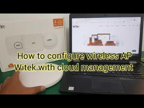 How to configure wireless AP Wi Tek with cloud management - YouTube