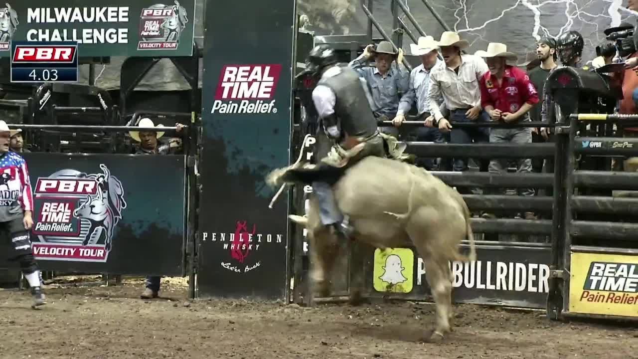 Nathan Schaper rides Scratch Off for 86 points - YouTube