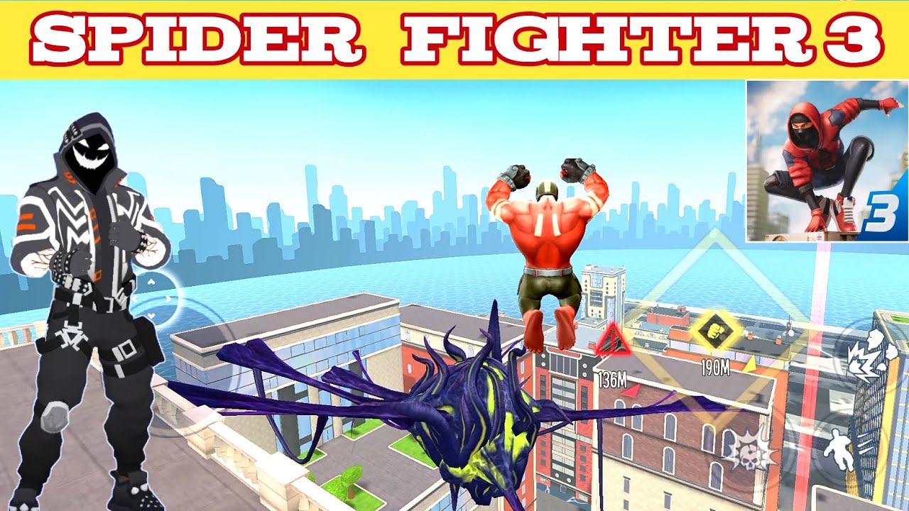 Spider Fighter 3 gameplay | Spider Fighter 3: Action Game (Android ...