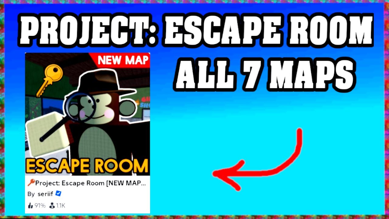 Roblox PROJECT: ESCAPE ROOM ALL 7 ROOMS Walkthrough [English ...