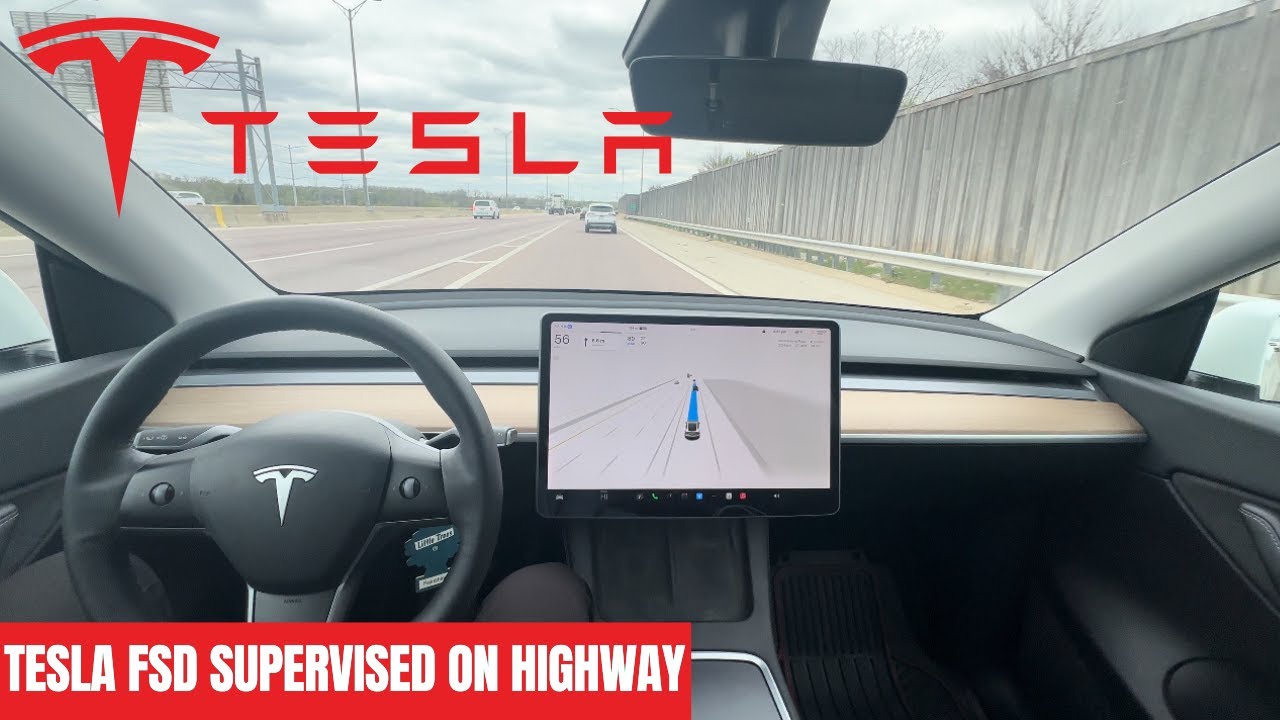 Tesla FSD (Supervised) 12.3.4: Making Highway Driving Less Tiring with ...