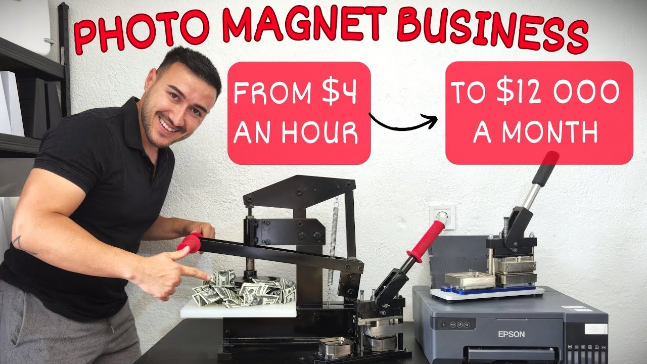 How To Make Money At Home With Photo Fridge Magnets | DIY Small ...