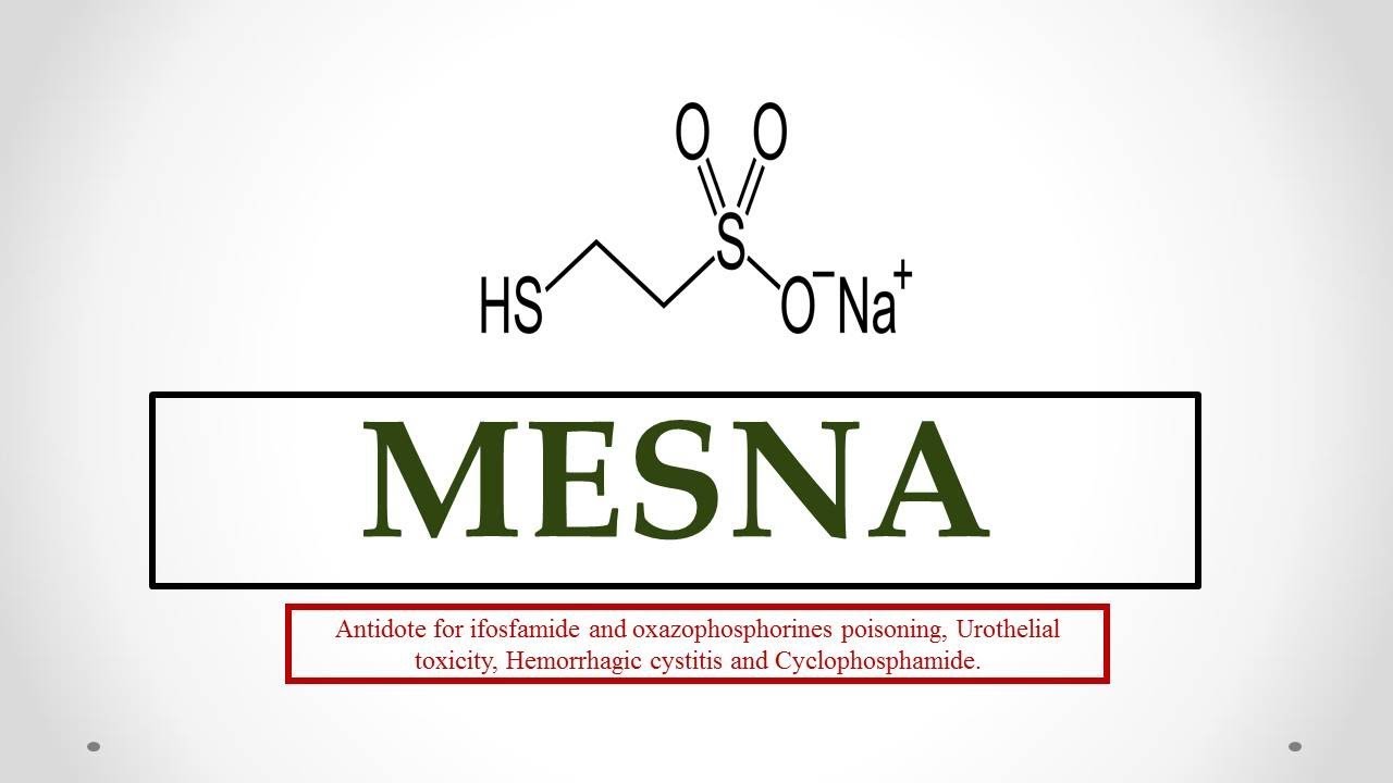 Mesna uses, antidote effects, mechanism, indications and ADR's ☠ - YouTube