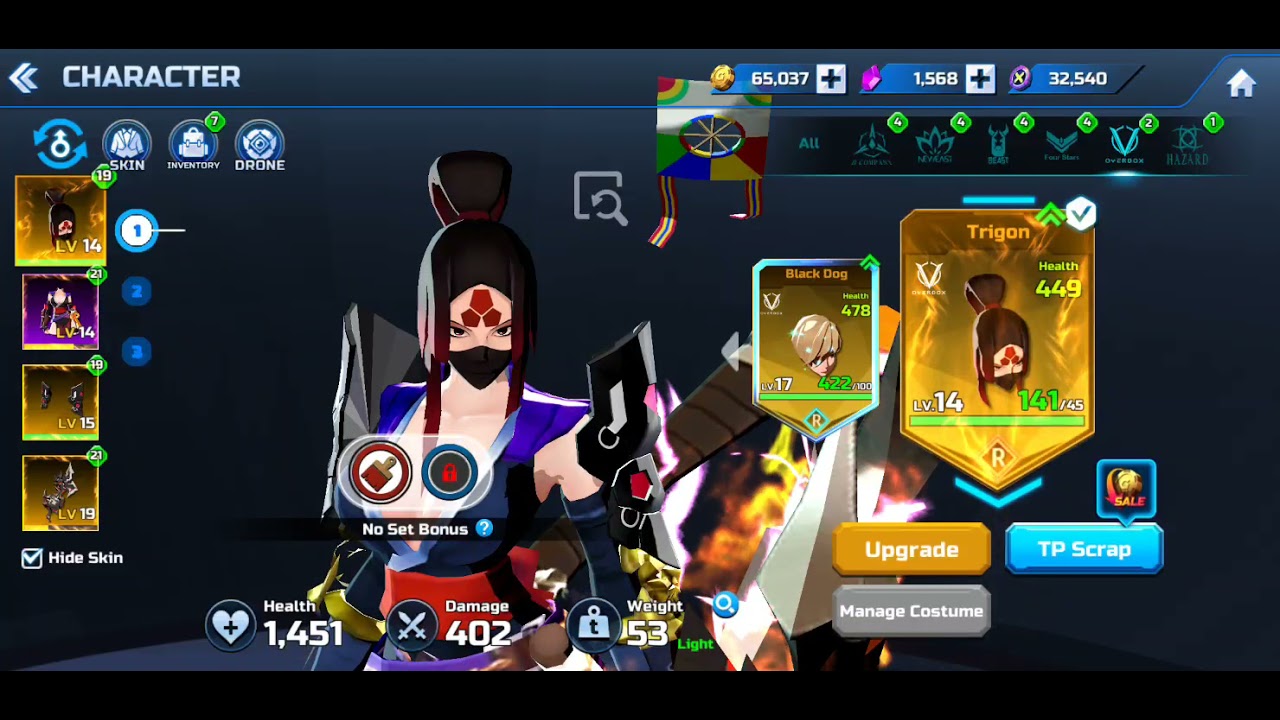 OVERDOX Awakening Trigon Chest and Extreme Awakening Trigon Head. Bonus ...