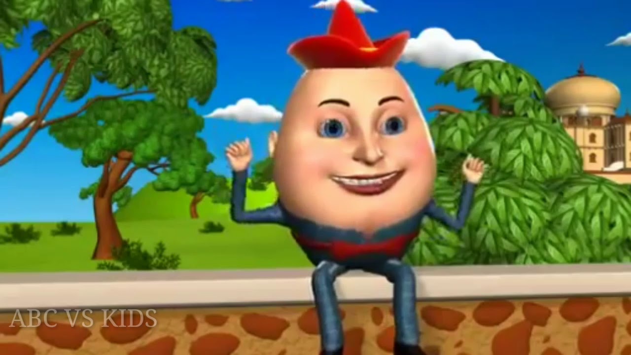 Humpty Dumpty 3D Animation English Nursery Rhymes #abcvskids - YouTube