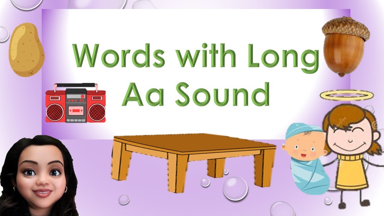 LONG VOWEL Aa || words with long Aa sound - YouTube