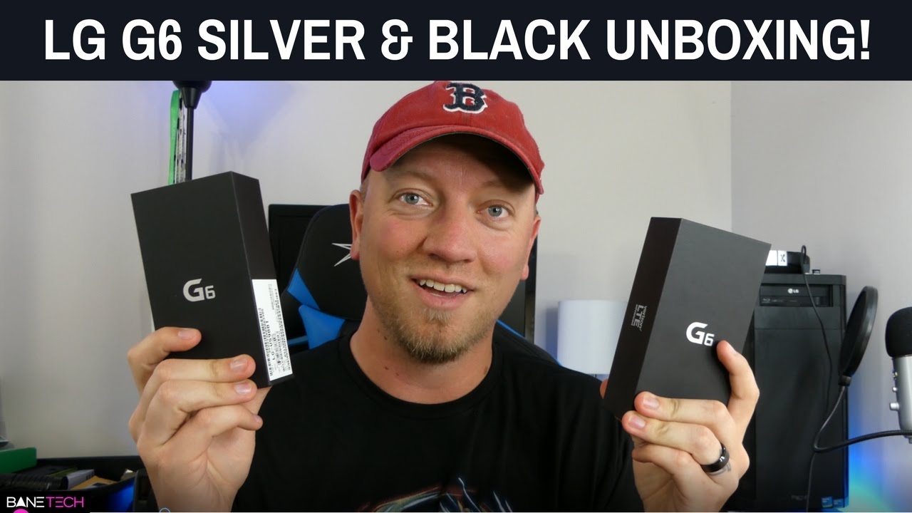 LG G6 Black & Silver Unboxing - First Impressions - Size Comparisons ...