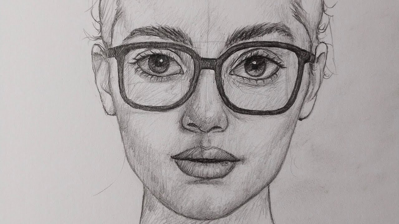 Realistic Girl Portrait Using Loomis Method | Pencil Sketch Tutorial ...