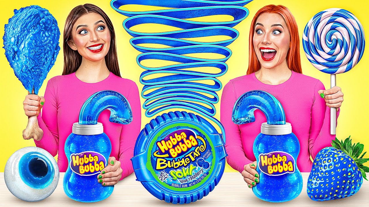 Blue Food Challenge | Funny Food Challenges by Multi DO - YouTube