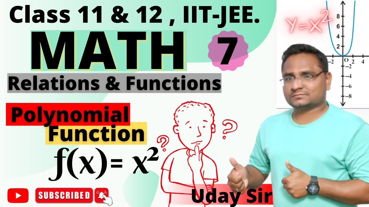 Relations and Functions | Class 11| Polynomial Function Graph | Domain ...