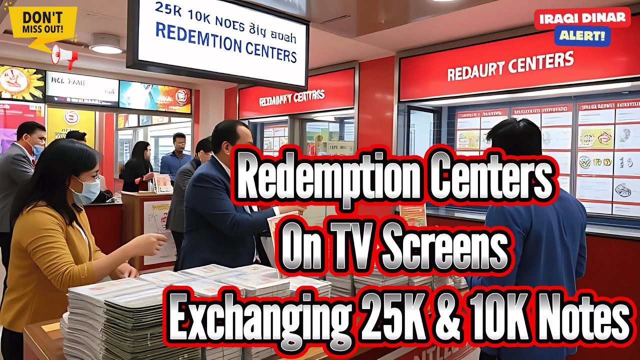 Iraqi Dinar 💥 Redemption Centers On TV Screens Exchanging 25K & 10K ...