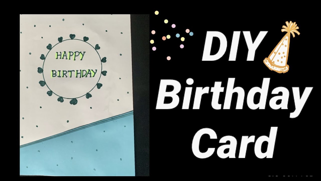 Easy White paper BIRTHDAY Card🎉😍| DIY Greeting Card for Birthday ...