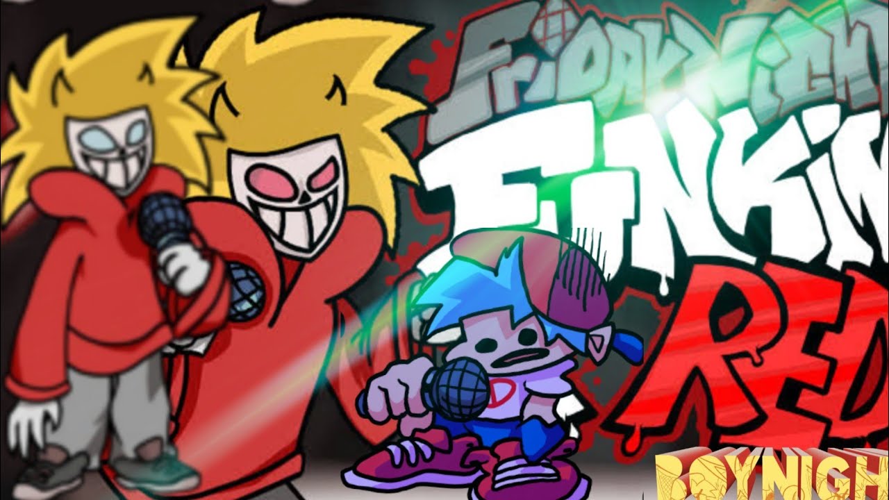 "Red fnf mod android" GAMEPLAY BOYNIGHT 👻 - YouTube