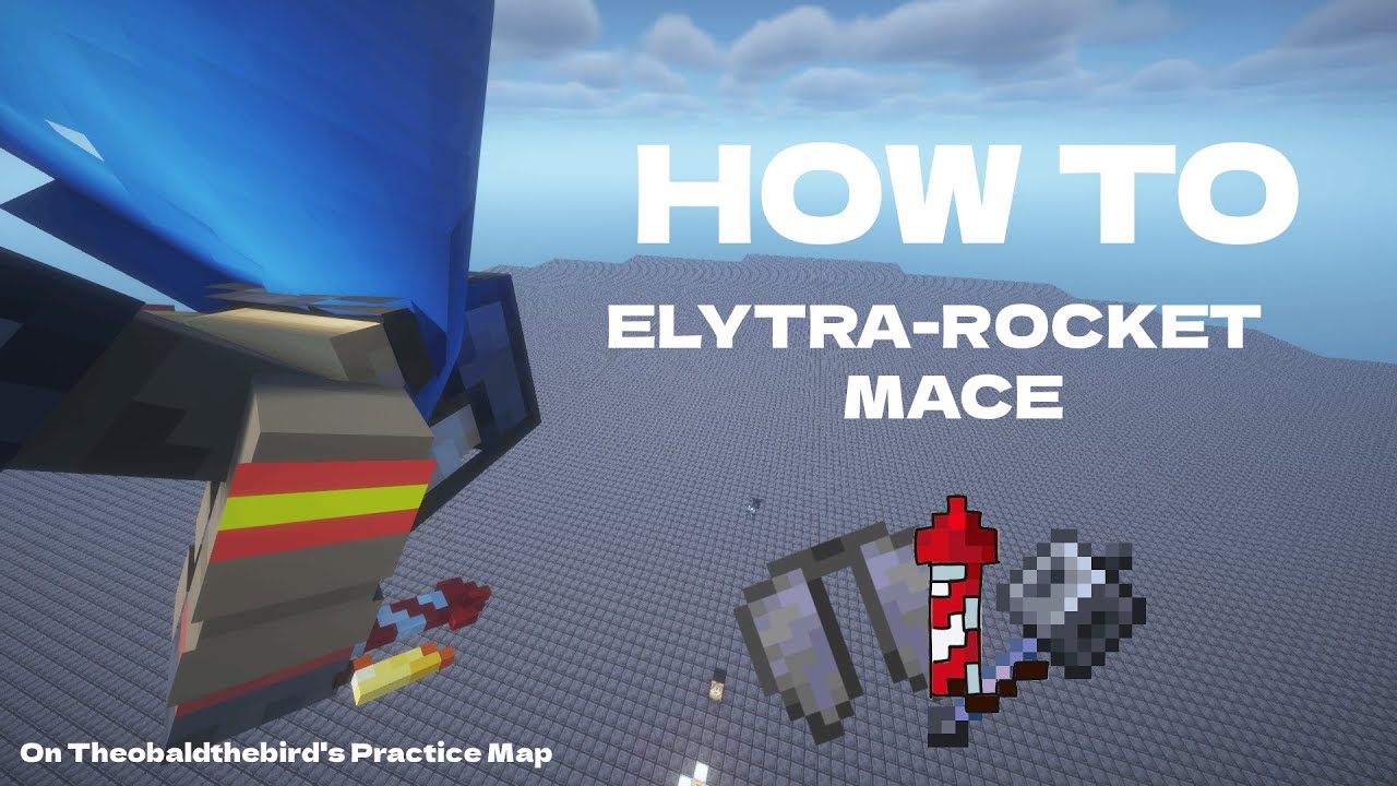 How to Elytra-Rocket Mace like Wemmbu - YouTube