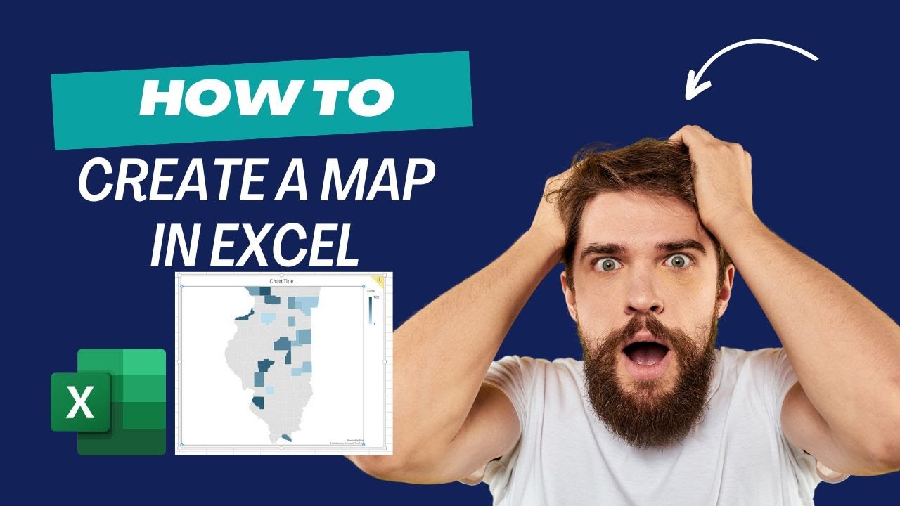 How to Create a Map of Counties and Data in Excel | Teach Mom How - YouTube