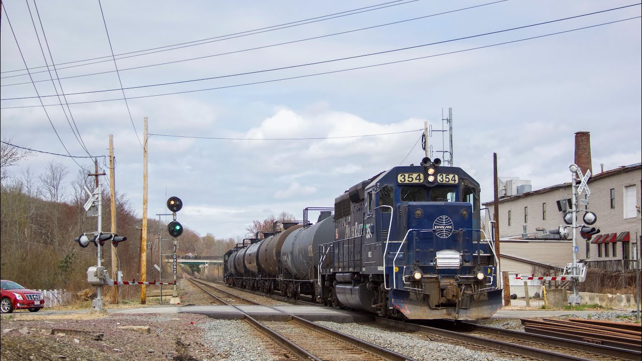 Pan Am, MBTA, NHN, & Amtrak Trains on PAR D2 | Late April, 2020 - YouTube