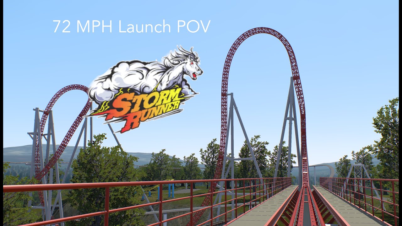 If Storm Runner ACTUALLY Launched 72 mph - YouTube