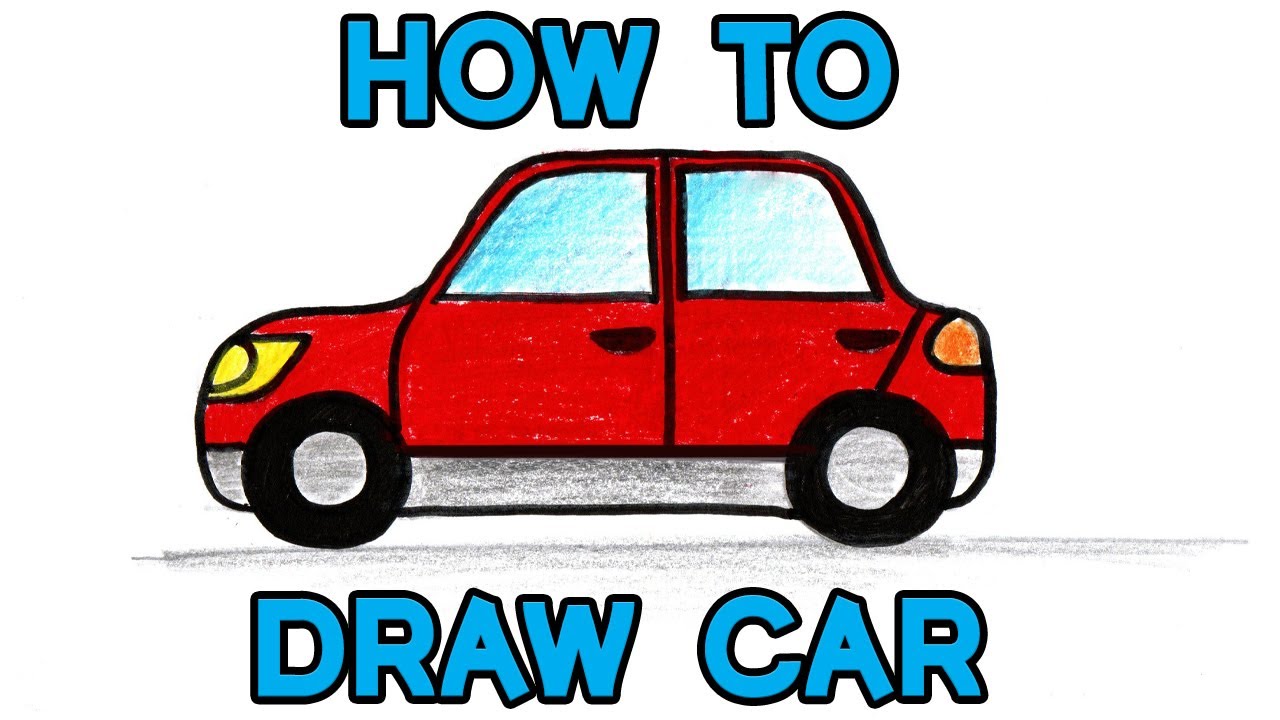 How to draw a car sedan | Easy, fun, and step-by-step - YouTube