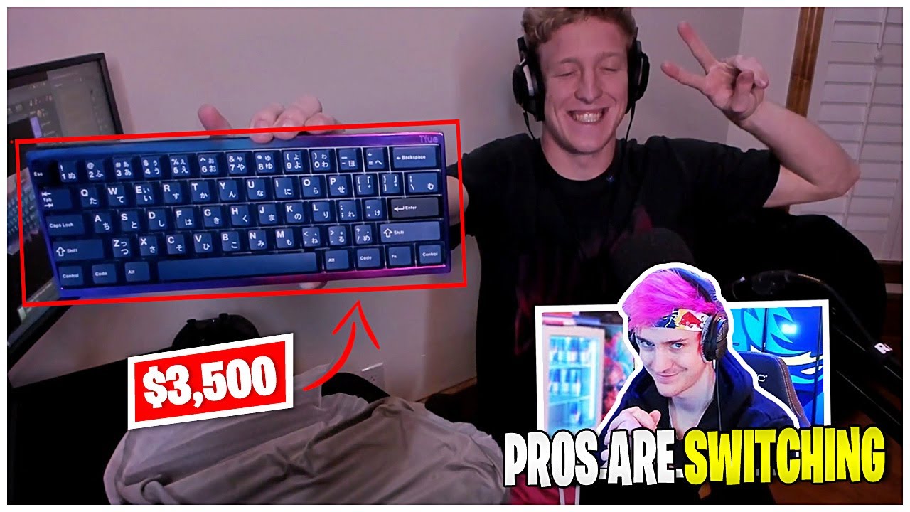 Tfue SHOWS OFF His NEW $3,500 Keyboard | Ninja Explains Why Aim Assist ...