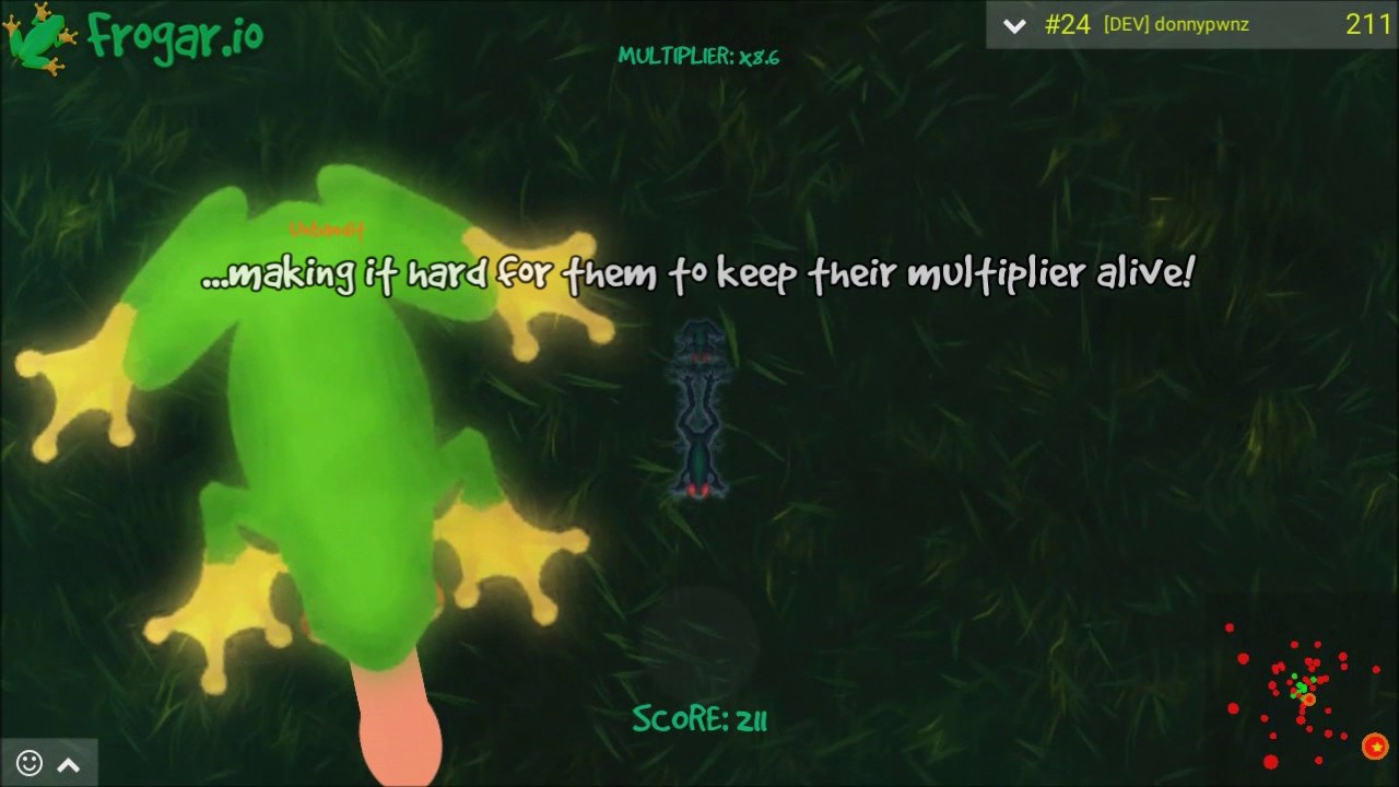 Frogar.io - How to kill larger frogs! - YouTube