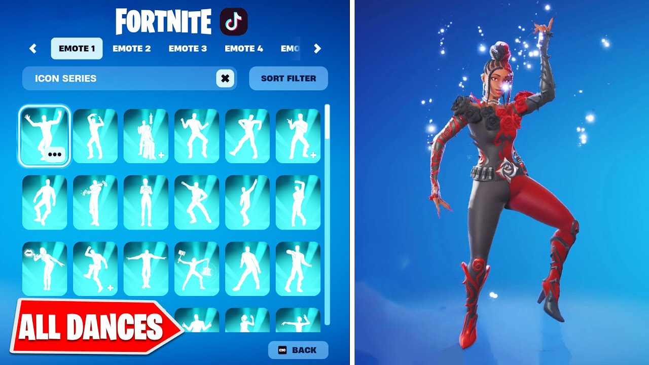 ALL LEGENDARY ICON SERIES DANCES & EMOTES IN FORTNITE! #195 - YouTube