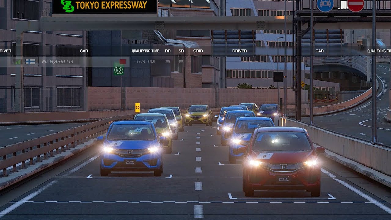 Race A Racing around Tokyo Expressway - Central Inner Loop in a Honda ...