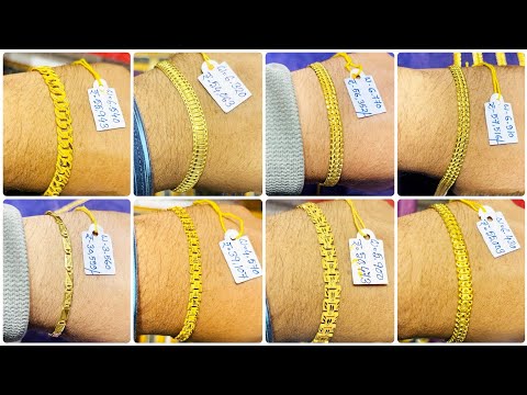 Gold Bracelet For Men/Latest  Men's Gold bracelet designs with Weight and Price |