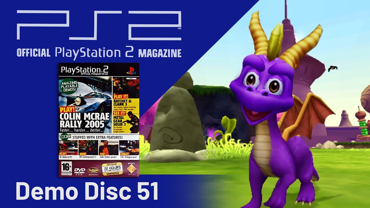 PS2 Demo Disc 51 Longplay HD (All Playable Demos, Spy, Monitor, Replay ...