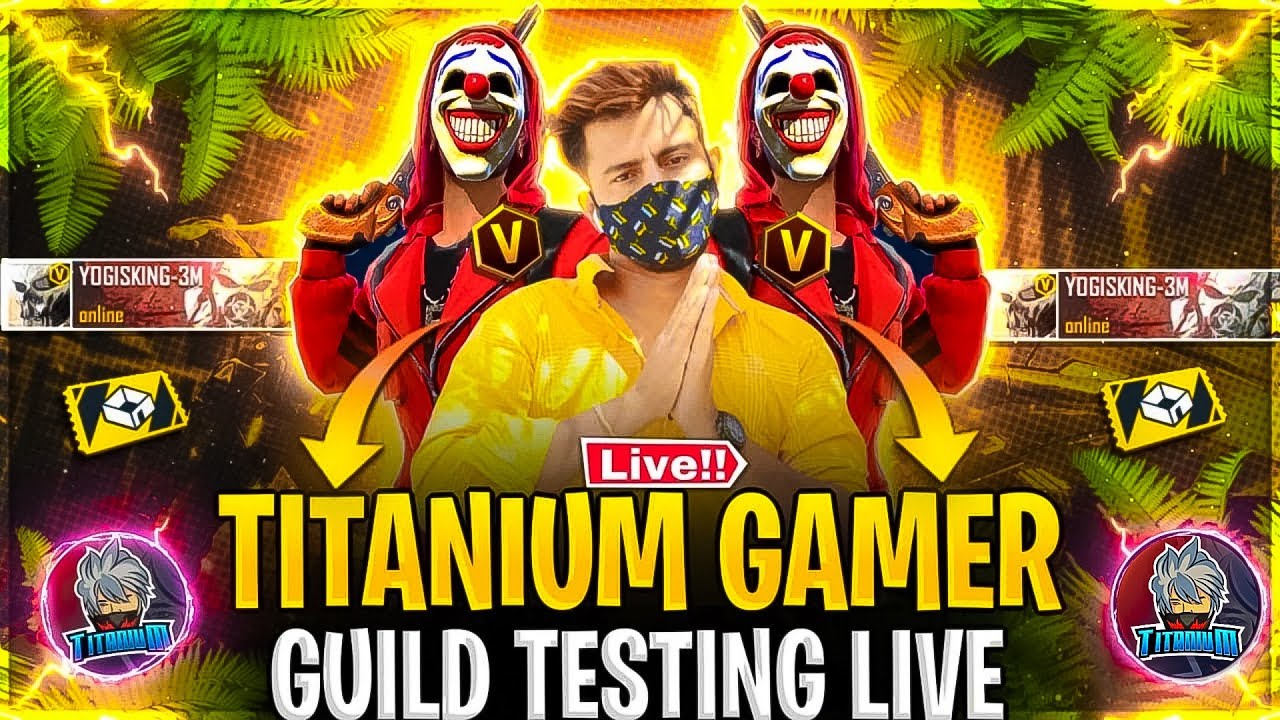 TITANIUM GAMER GUILD TEST live 1 vs 2LIVE #AJJUBHAILIVE #AS_GAMINGLIVE ...