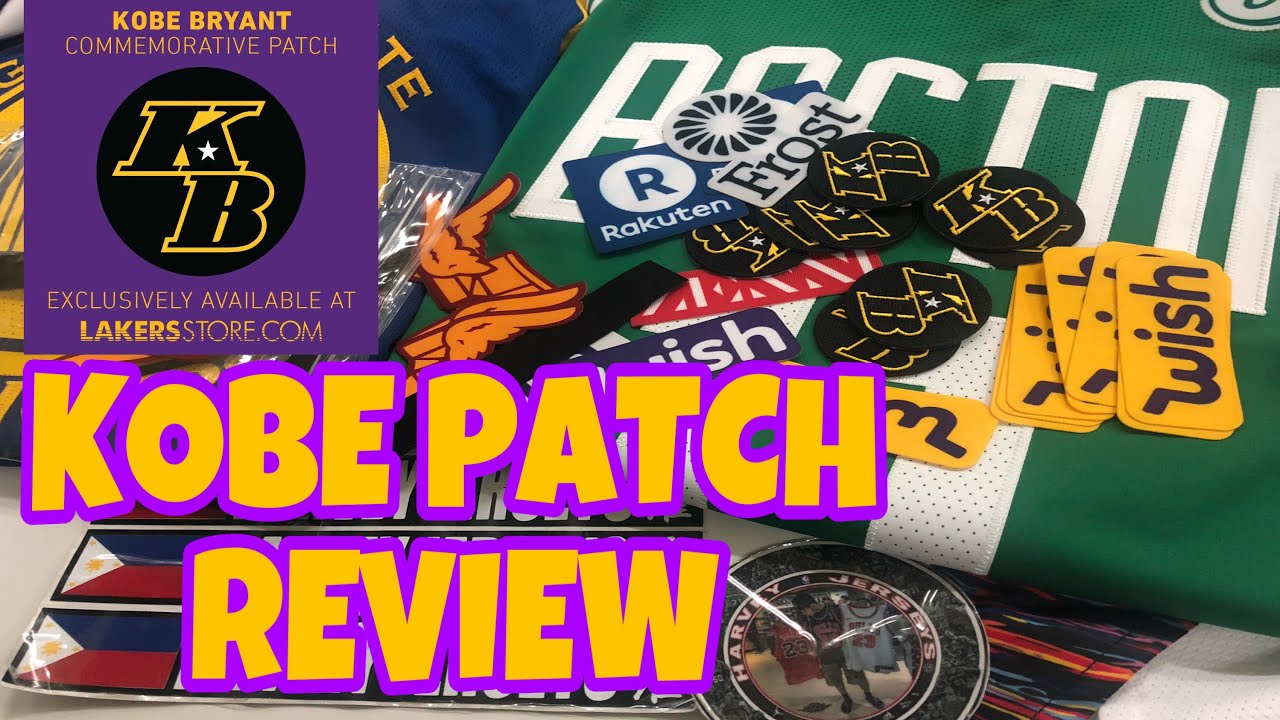 KOBE Patch Official 8.24 plus Sponsor Logos Review | NBA Sponsor Logos ...