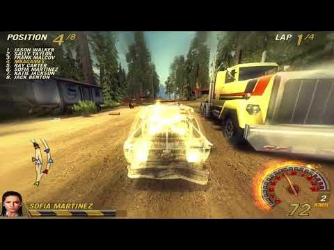FlatOut 2 Gameplay: Bay Area Derby Cup (wreck based) - YouTube
