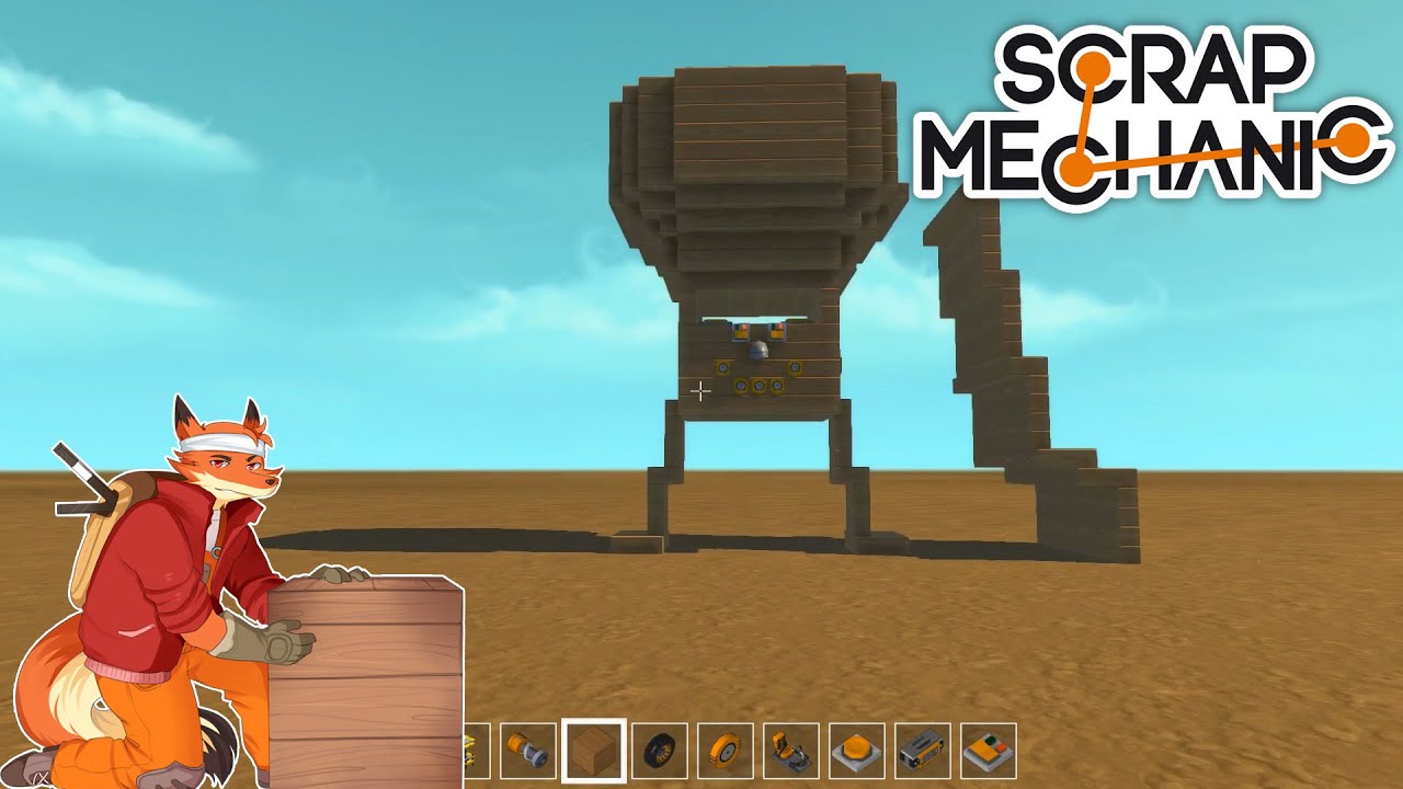 Scrap Mechanic S03E09 - On construit un robot bipède, géant, avec ...