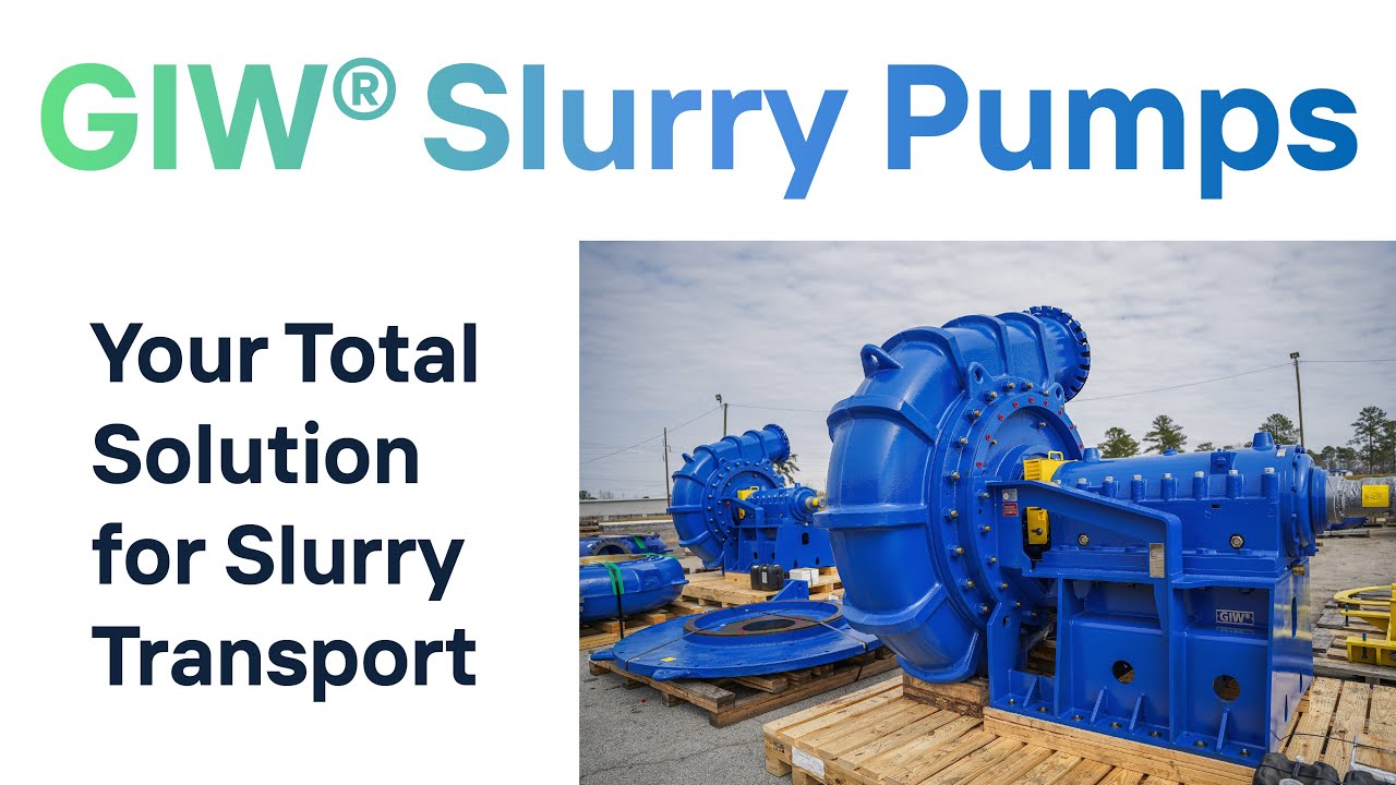 GIW Slurry Pumps - Your Total Solution for Slurry Transport - YouTube