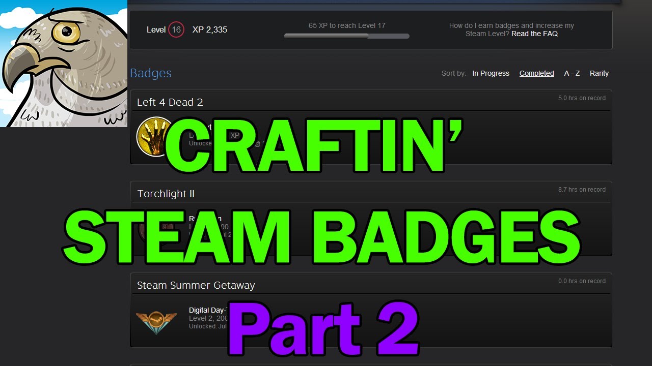 Crafting Badges Part II: Steam Summer Getaway - Level 2 - YouTube