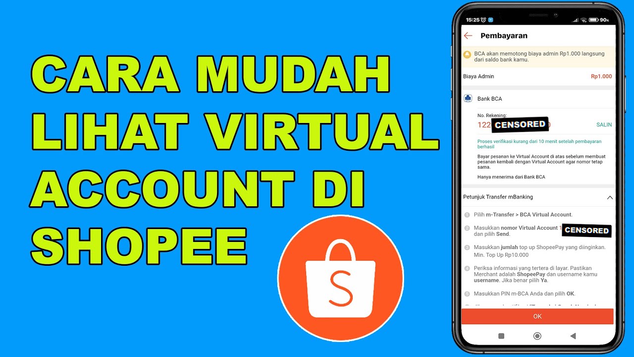 Cara Melihat Virtual Account Shopee | BCA, BRI, DLL - YouTube