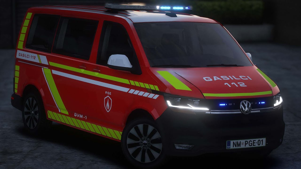 GASILSKO VOZILO GVM VW T6 | GTA 5 | FiveM - YouTube