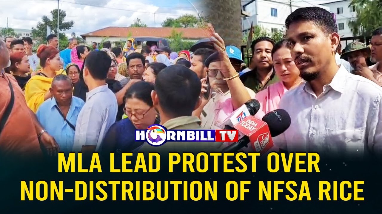 MLA LEAD PROTEST OVER NON-DISTRIBUTION OF NFSA RICE - YouTube