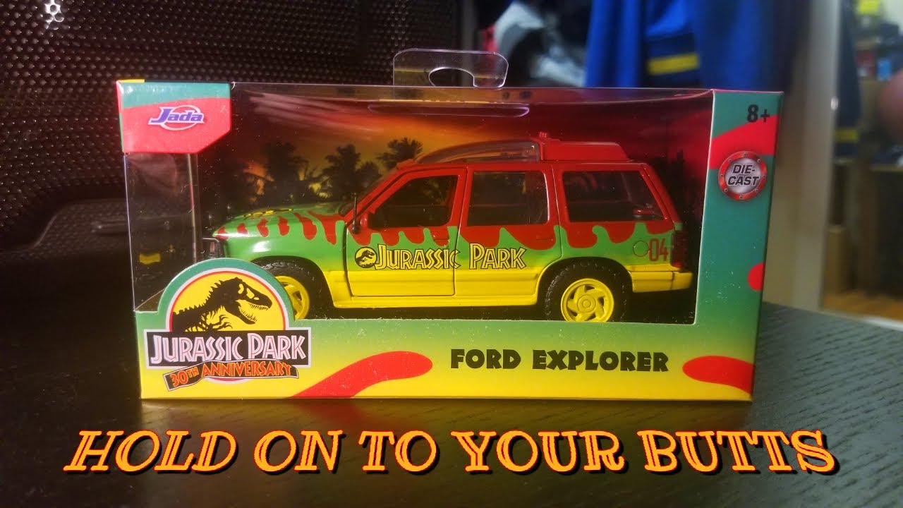 Jada Toys 30th Anniversary Jurassic Park Ford Explorer 1:32 Scale - YouTube
