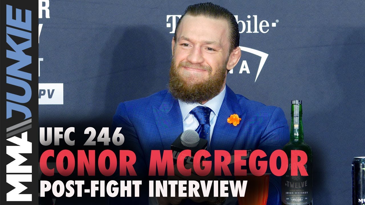 UFC 246: Conor McGregor post fight interview - YouTube