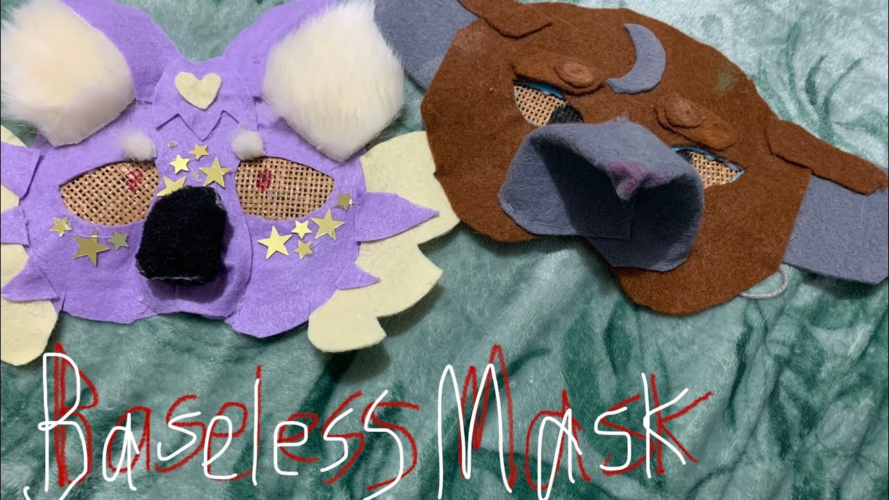 How to make a therian mask without using a cat mask base! - YouTube