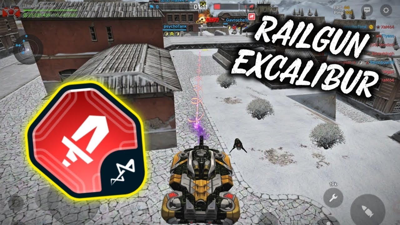 Tanki Online Railgun Excalibur Augment Montage - YouTube