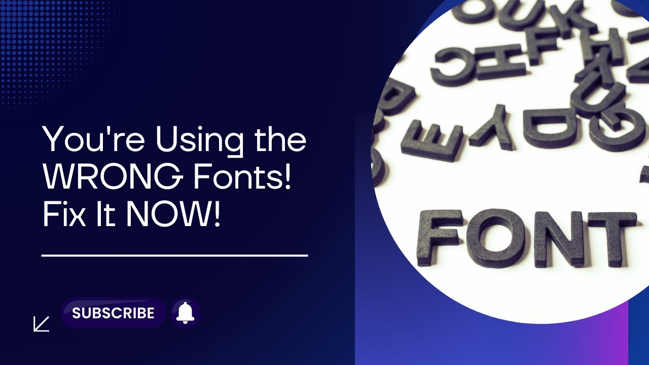 STOP Using the WRONG Fonts! Top Secrets to Picking the PERFECT Typeface ...