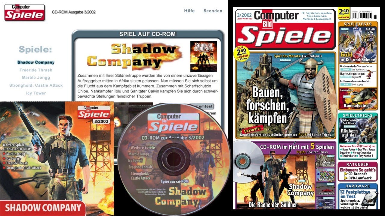 Ein Rückblick auf die Computer Bild Spiele 3/2002 (Zeitschrift + CD ...